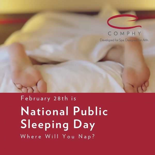 National Public Sleeping Day – The Comphy Company