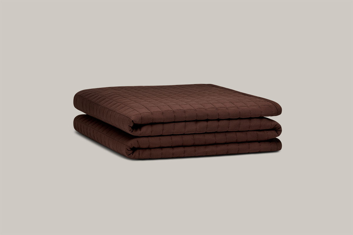 Spa Quilted Blanket - Chocolate – The Comphy Company